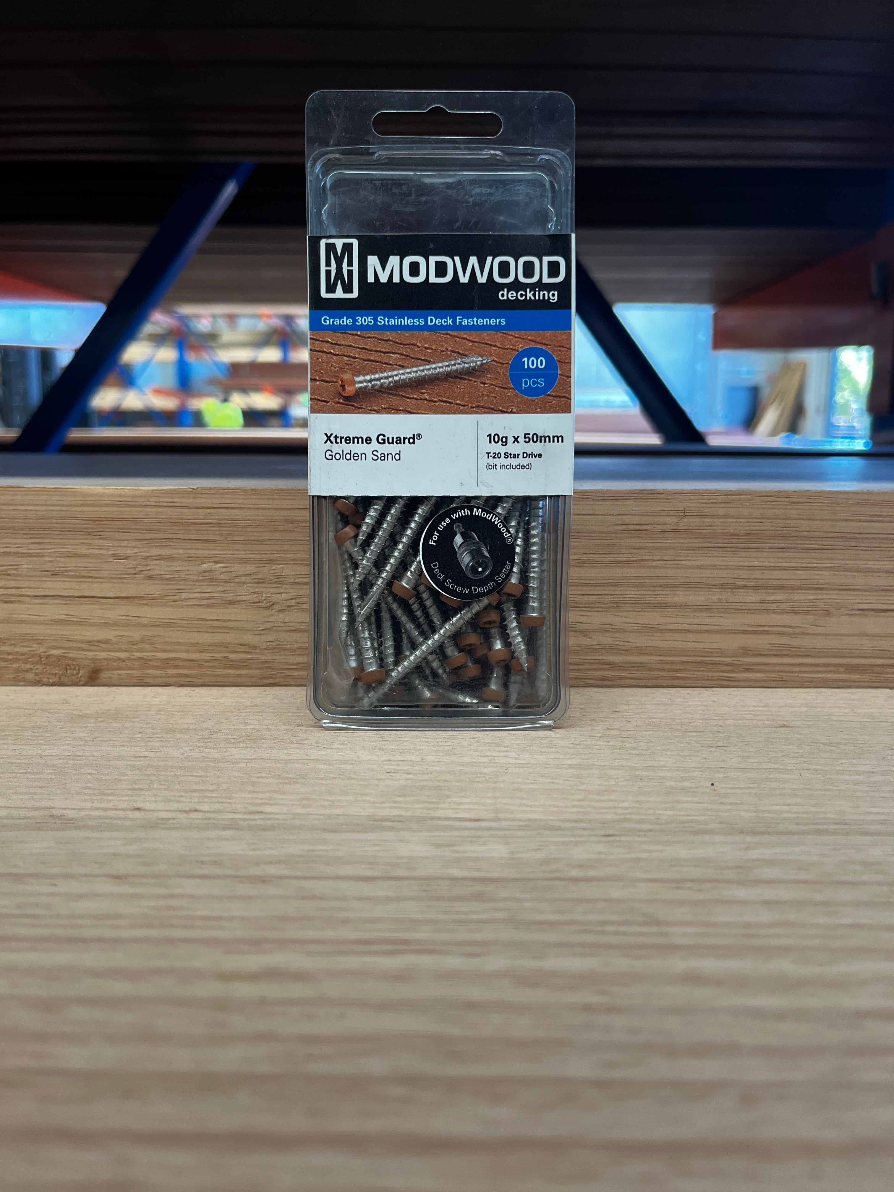 Modwood Decking Screws 10g x 65mm (Golden Sand) – Green Forest Timber